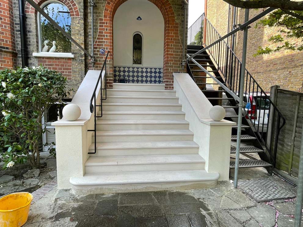 Photo gallery: Stone steps and paving, London - London Stonemasonry company
